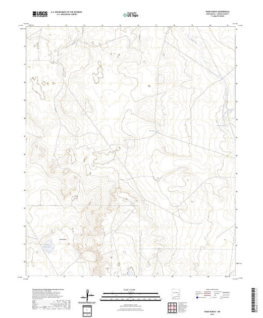 US Topo 7.5-minute map for Wade Ranch NM – American Map Store