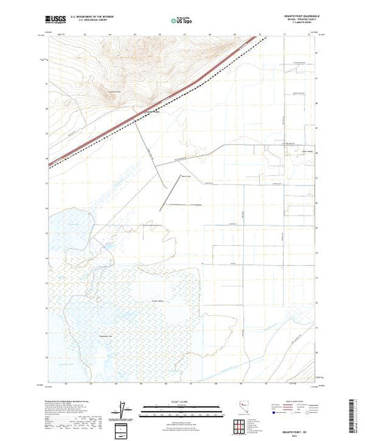 US Topo 7.5-minute map for Granite Point NV – American Map Store