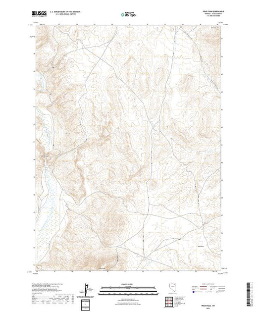 US Topo 7.5-minute map for Peko Peak NV – American Map Store