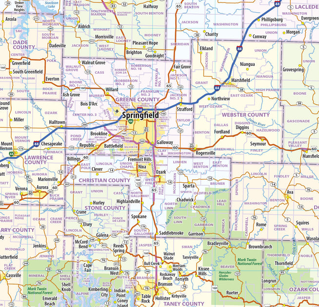 Missouri State Wall Map – American Map Store
