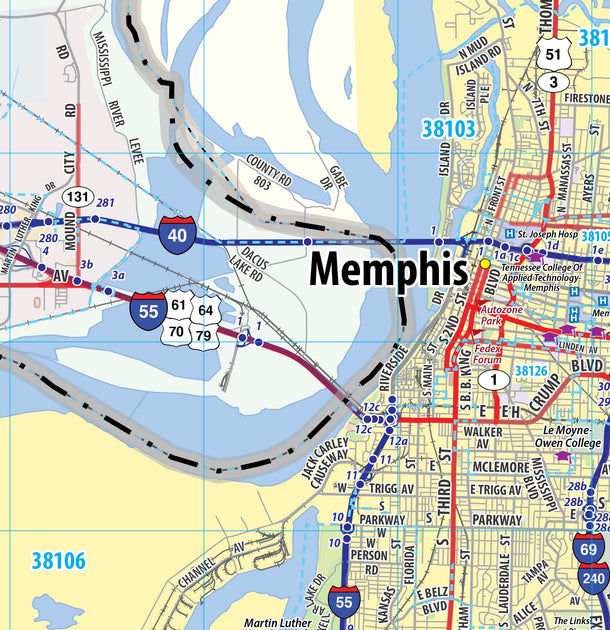 Memphis Greater Metro Area Wall Map – American Map Store