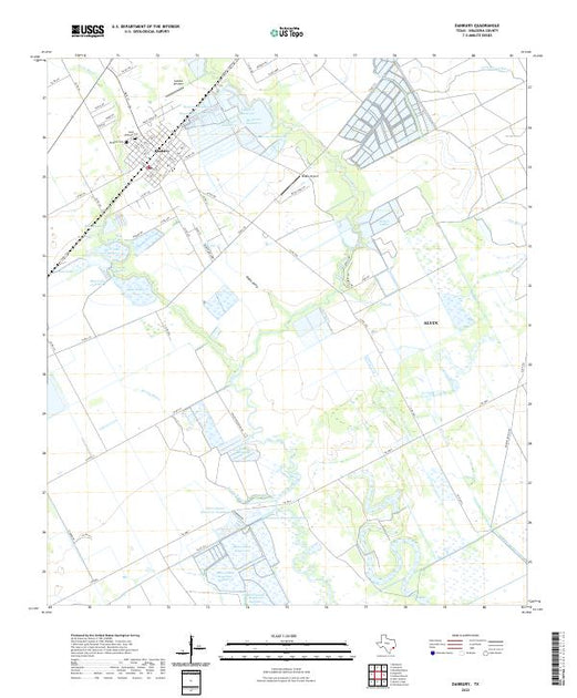 US Topo 7.5-minute map for Danbury TX – American Map Store