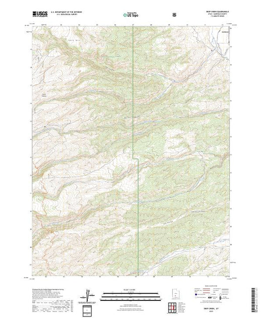 US Topo 7.5-minute map for Deep Creek UT – American Map Store