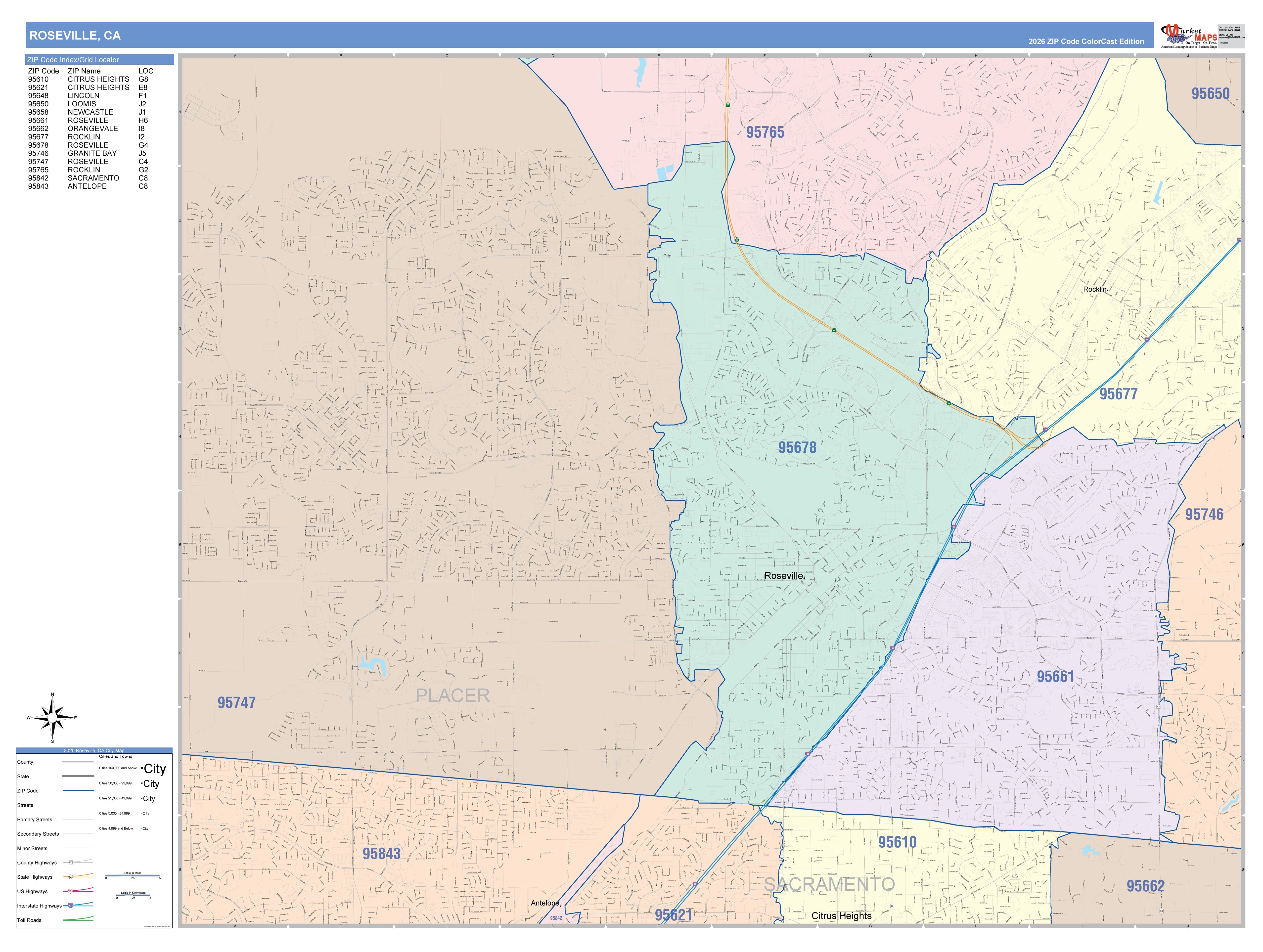 Zip Code For Roseville Calif