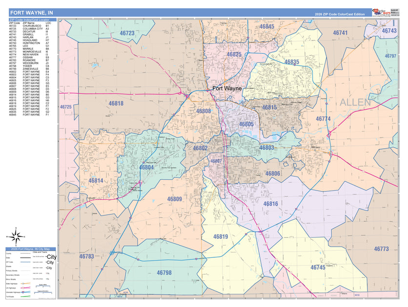 Fort Wayne Zip Codes