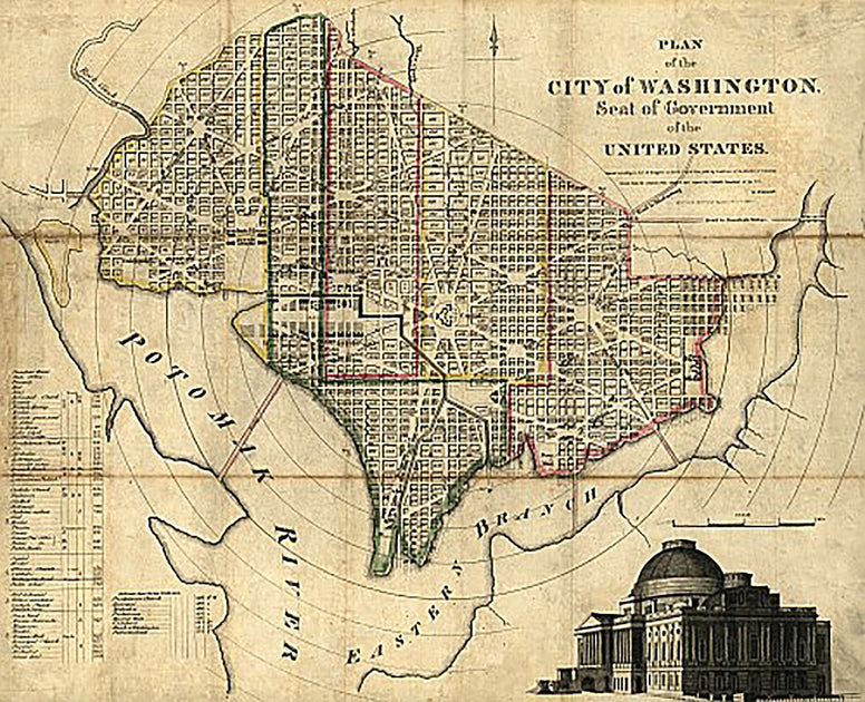 Washington DC Historical Maps – American Map Store
