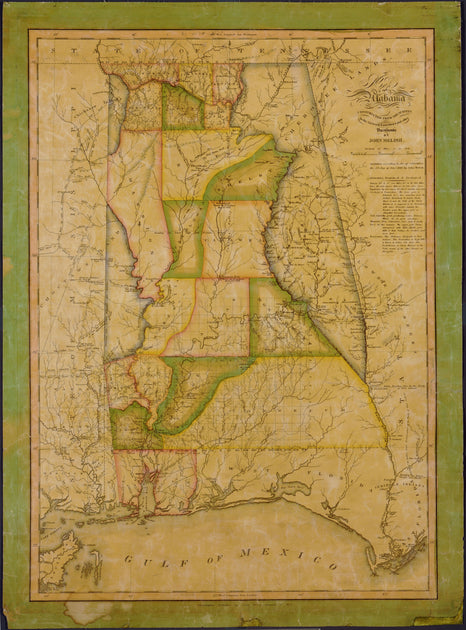 Alabama Historical Maps – American Map Store