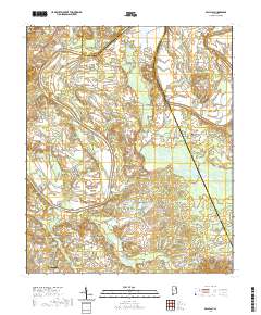 USGS US Topo 7.5-minute map for Ballplay AL 2020 – American Map Store