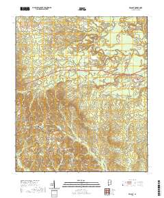 USGS US Topo 7.5-minute map for Bellamy AL 2020 – American Map Store