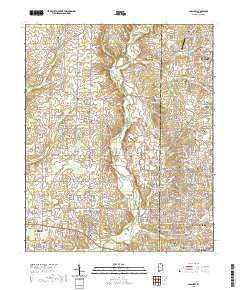 USGS US Topo 7.5-minute map for Capshaw AL 2020 – American Map Store
