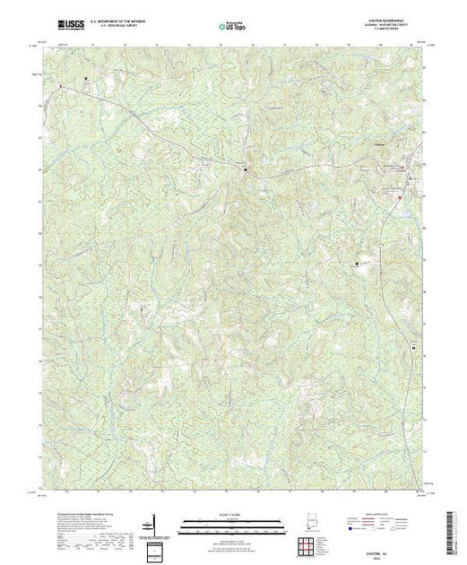 US Topo 7.5-minute map for Chatom AL – American Map Store