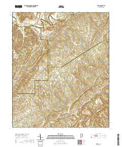 USGS US Topo 7.5-minute map for Creel AL 2020 – American Map Store