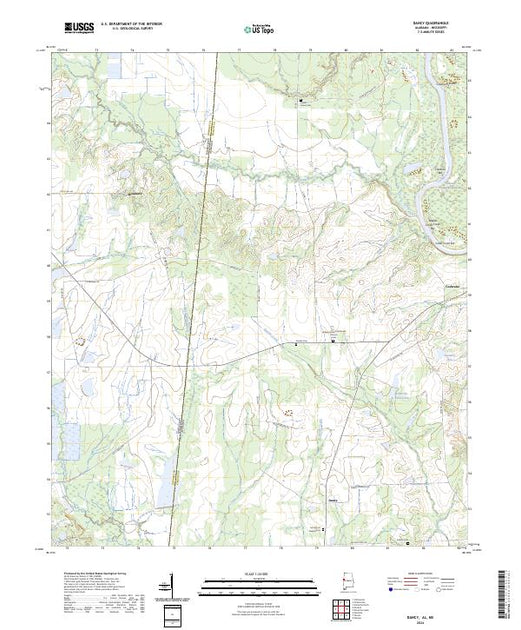 US Topo 7.5-minute map for Dancy ALMS – American Map Store
