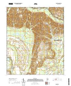 USGS US Topo 7.5-minute map for Forester AL 2020 – American Map Store