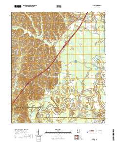 USGS US Topo 7.5-minute map for Fosters AL 2020 – American Map Store