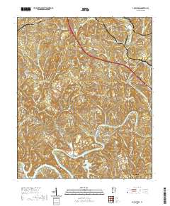USGS US Topo 7.5-minute map for Goodsprings AL 2020 – American Map Store