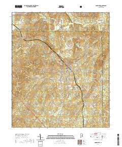 USGS US Topo 7.5-minute map for Goodwater AL 2021 – American Map Store