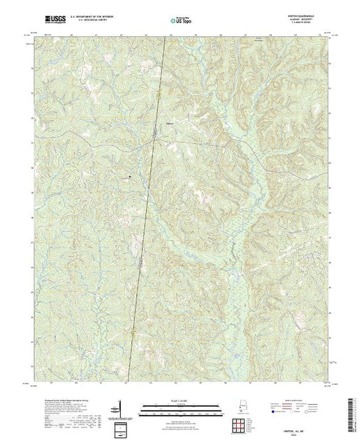 US Topo 7.5-minute map for Hinton ALMS – American Map Store