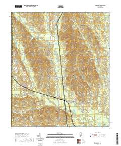 USGS US Topo 7.5-minute map for Kimbrough AL 2020 – American Map Store