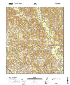 USGS US Topo 7.5-minute map for Kushla AL 2020 – American Map Store