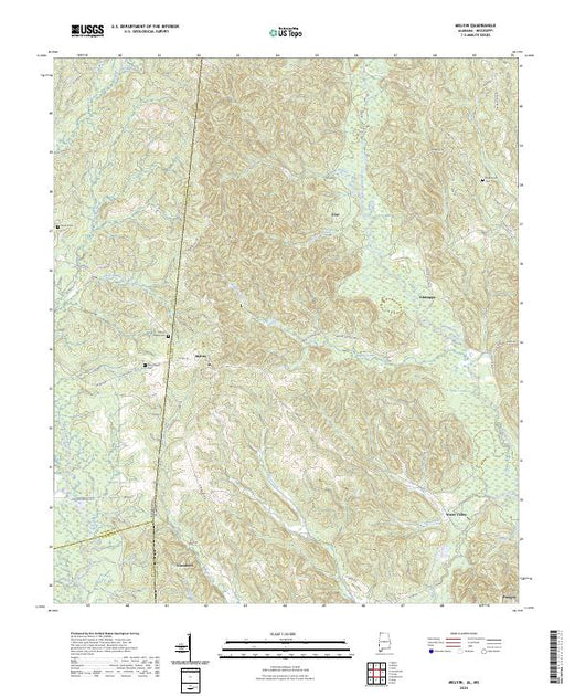 US Topo 7.5-minute map for Melvin ALMS – American Map Store