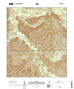 USGS US Topo 7.5-minute map for Minter AL 2020 – American Map Store