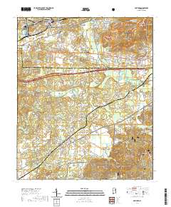 USGS US Topo 7.5-minute map for Munford AL 2021 – American Map Store