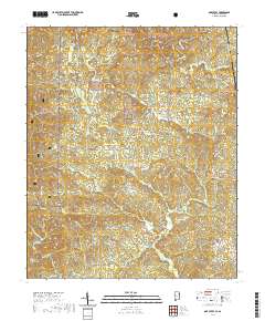 USGS US Topo 7.5-minute map for Oak Level ALGA 2021 – American Map Store