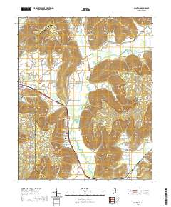 USGS US Topo 7.5-minute map for Paint Rock AL 2020 – American Map Store