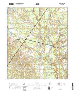 USGS US Topo 7.5-minute map for Safford AL 2020 – American Map Store