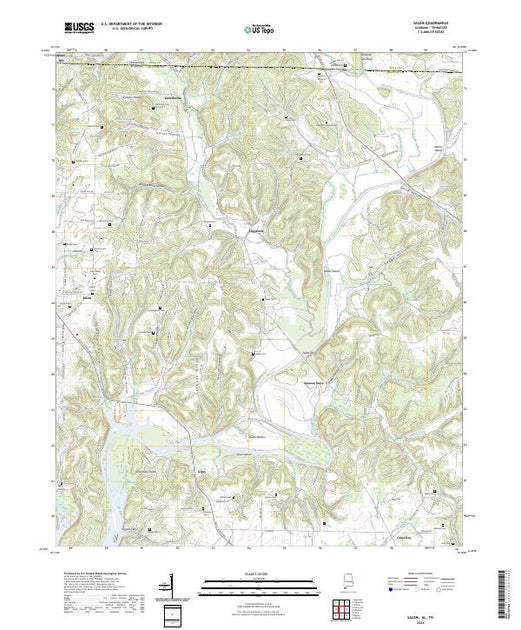 US Topo 7.5-minute map for Salem ALTN – American Map Store