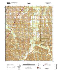 USGS US Topo 7.5-minute map for Sandy Ridge AL 2020 – American Map Store