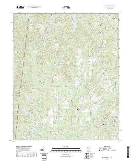 US Topo 7.5-minute map for Sulligent SW ALMS – American Map Store