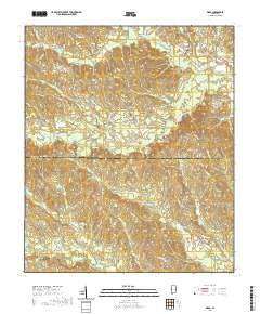 USGS US Topo 7.5-minute map for Ward AL 2020 – American Map Store