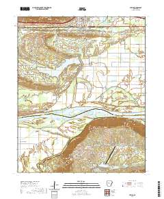 USGS US Topo 7.5-minute map for Atkins AR 2020 – American Map Store