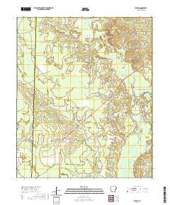 USGS US Topo 7.5-minute map for Bussey AR 2020 – American Map Store