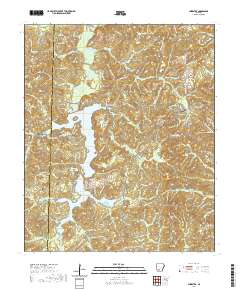 USGS US Topo 7.5-minute map for Chidester AR 2020 – American Map Store