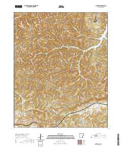 USGS US Topo 7.5-minute map for Cotter SW AR 2020 – American Map Store
