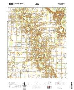 USGS US Topo 7.5-minute map for De Witt NE AR 2020 – American Map Store