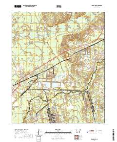 USGS US Topo 7.5-minute map for Eagle Mills AR 2020 – American Map Store