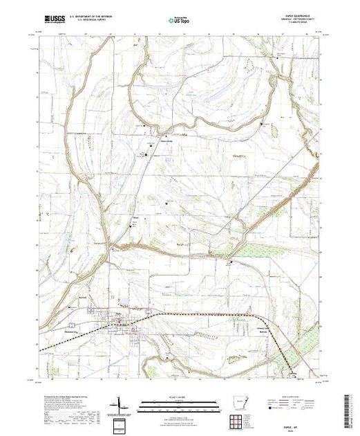 US Topo 7.5-minute map for Earle AR – American Map Store