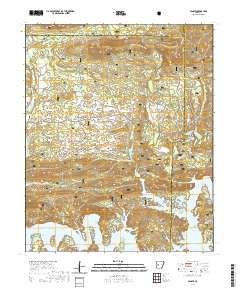 USGS US Topo 7.5-minute map for Fannie AR 2020 – American Map Store