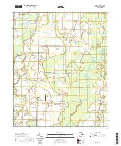 USGS US Topo 7.5-minute map for Gregory AR 2020 – American Map Store