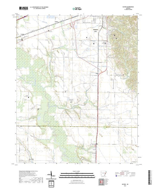 US Topo 7.5-minute map for Haynes AR – American Map Store