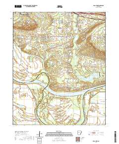 USGS US Topo 7.5-minute map for Holla Bend AR 2020 – American Map Store