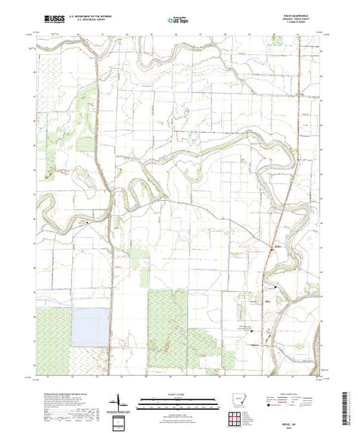 US Topo 7.5-minute map for Kelso AR – American Map Store