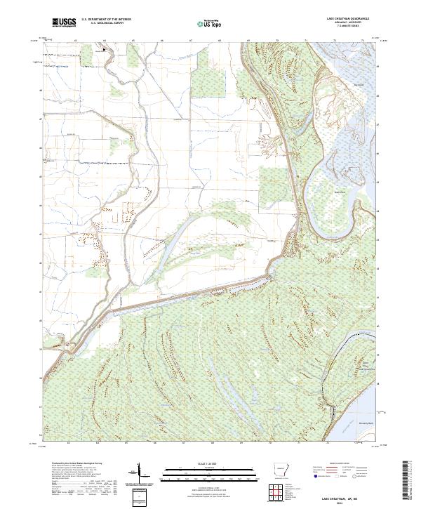 US Topo 7.5-minute map for Lake Cheatham ARMS – American Map Store