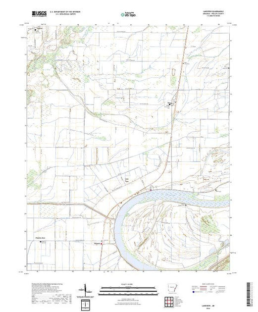 US Topo 7.5-minute map for Lakeview AR – American Map Store