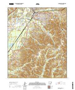 USGS US Topo 7.5-minute map for Malvern South AR 2020 – American Map Store