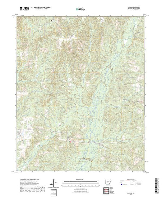 US Topo 7.5-minute map for Manning AR – American Map Store